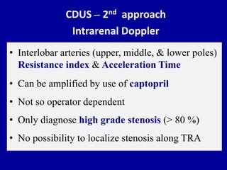 Part 4 doppler usg of renal artery stenosis in transplant kidney | PPT