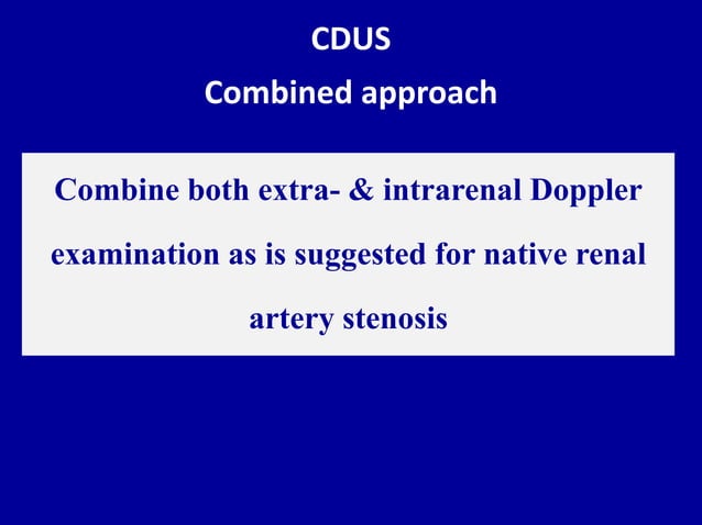Part 4 doppler usg of renal artery stenosis in transplant kidney | PPT