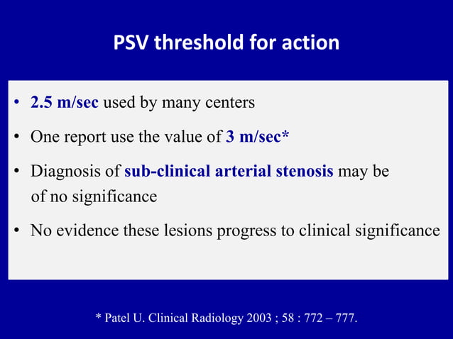Part 4 doppler usg of renal artery stenosis in transplant kidney | PPT