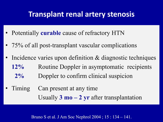 Part 4 doppler usg of renal artery stenosis in transplant kidney | PPT