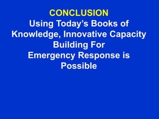 Part 4 Emergency Response. The Five Pillars Of Disaster Resilience | PPTX