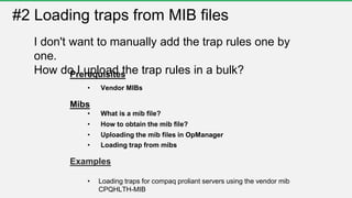 Free OpManager training Part 4 - Fault Management and IT automation | PPTX