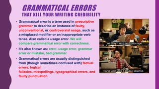Part 4 Common Grammatical Errors | PPT