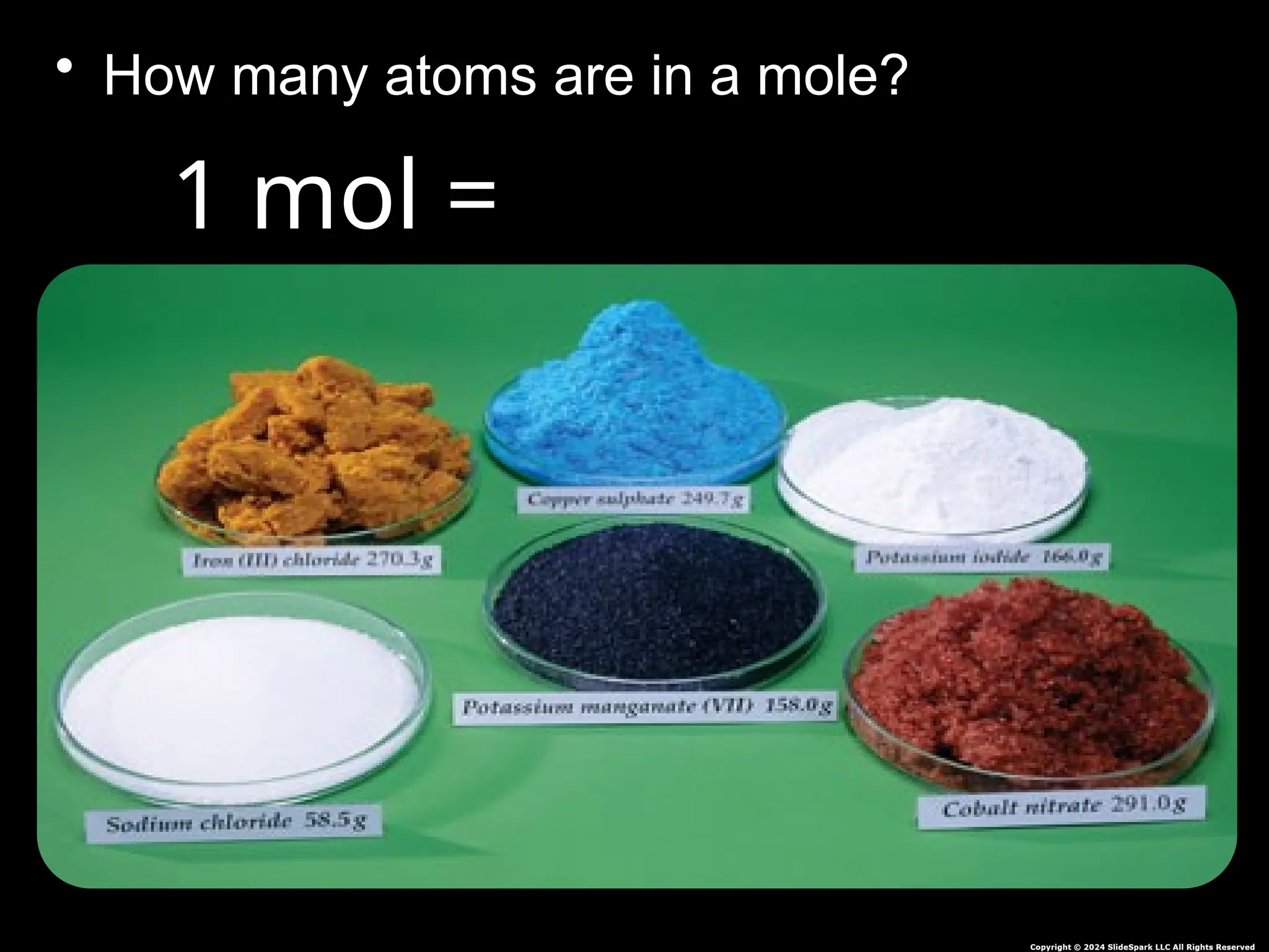 Moles and Molar Mass Lesson Slideshow from SlideSpark Science | PPT