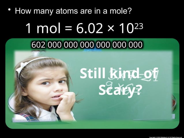 Moles and Molar Mass Lesson Slideshow from SlideSpark Science | PPT