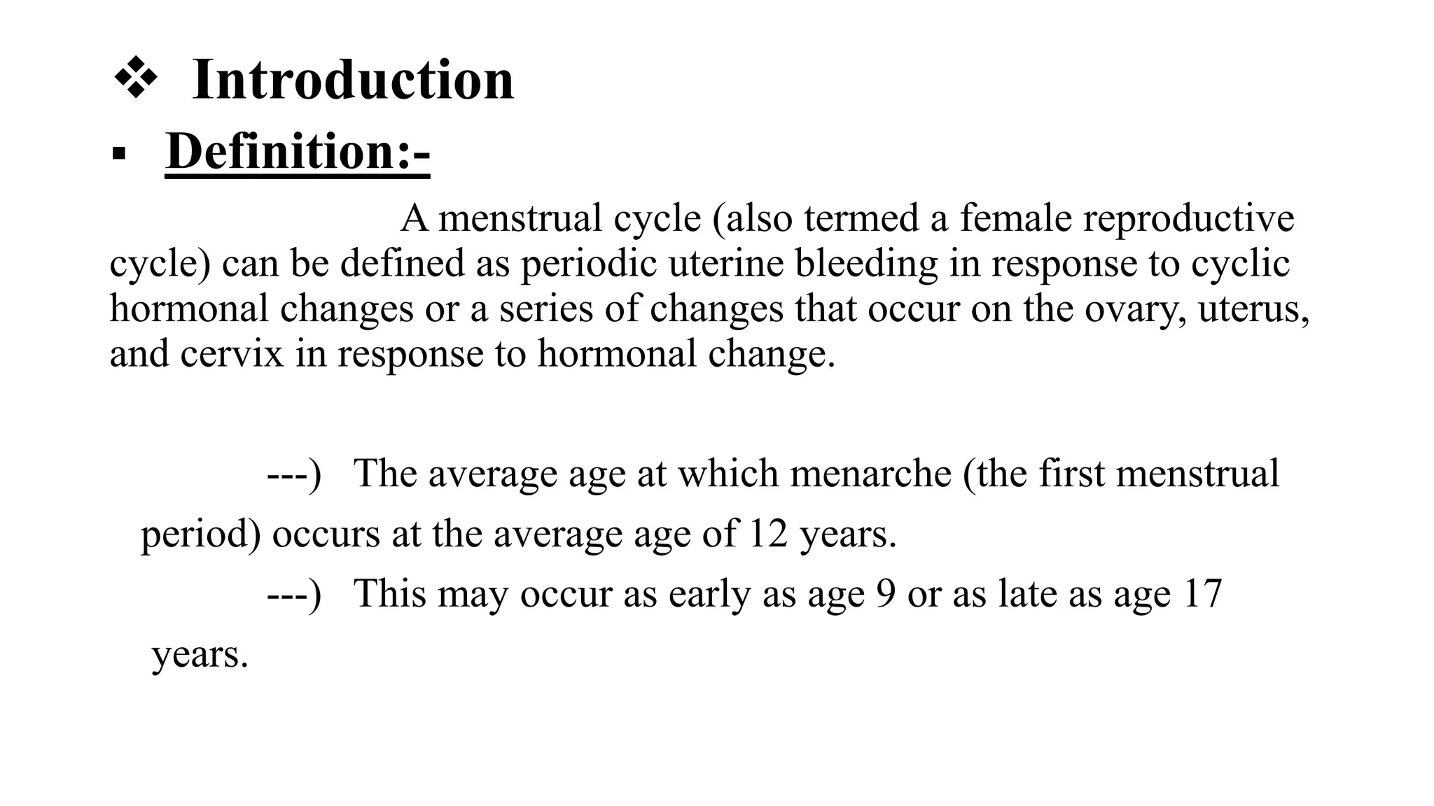 The menstrual cycle | PPTX