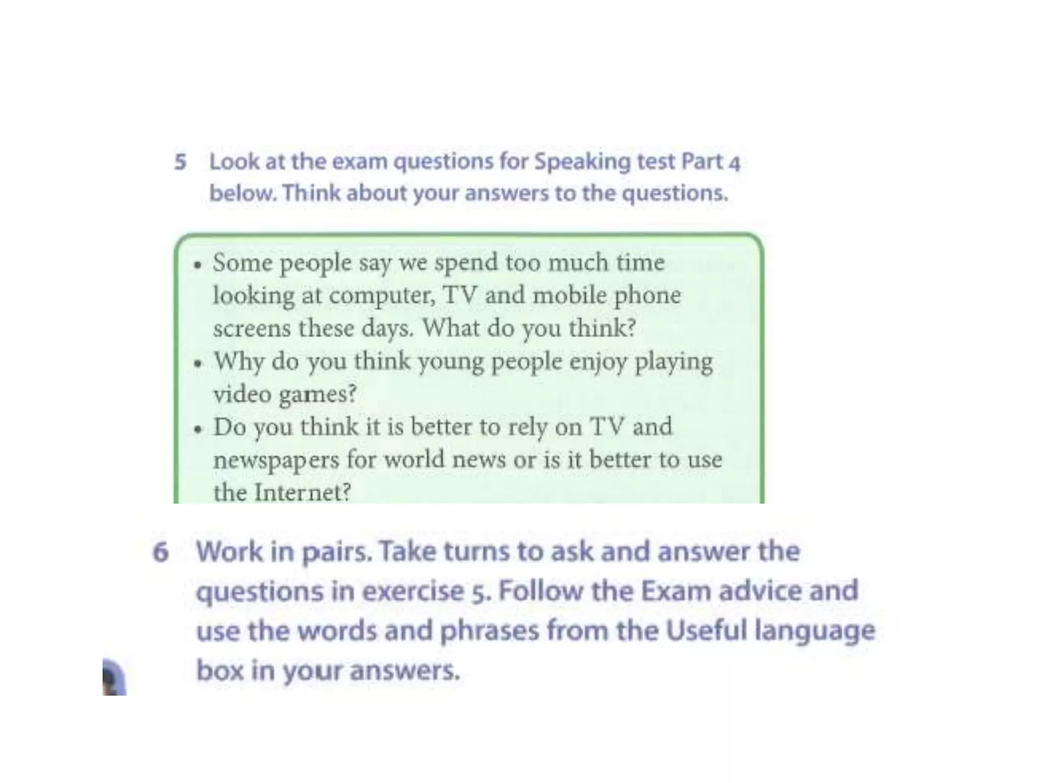 FCE Part 4 speaking | PPTX