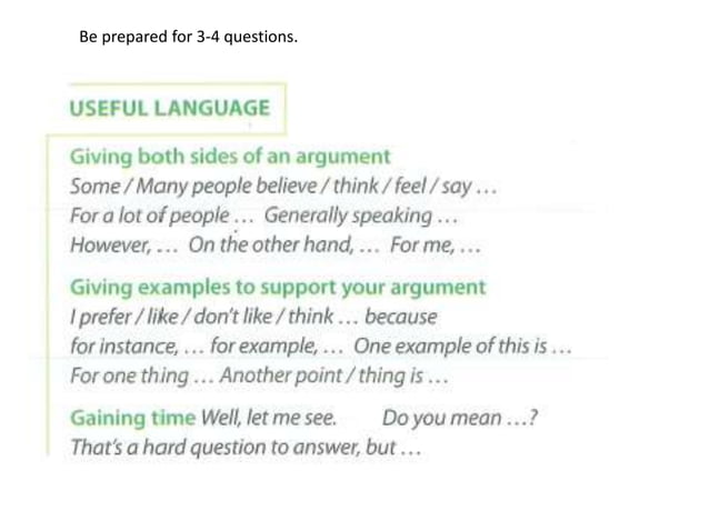 FCE Part 4 speaking | PPTX