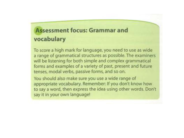 FCE Part 4 speaking | PPTX