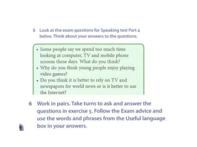 FCE Part 4 speaking | PPTX