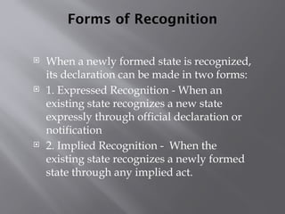 Part 4 State Recognition for PIL-LLB-3rd Year | PPTX