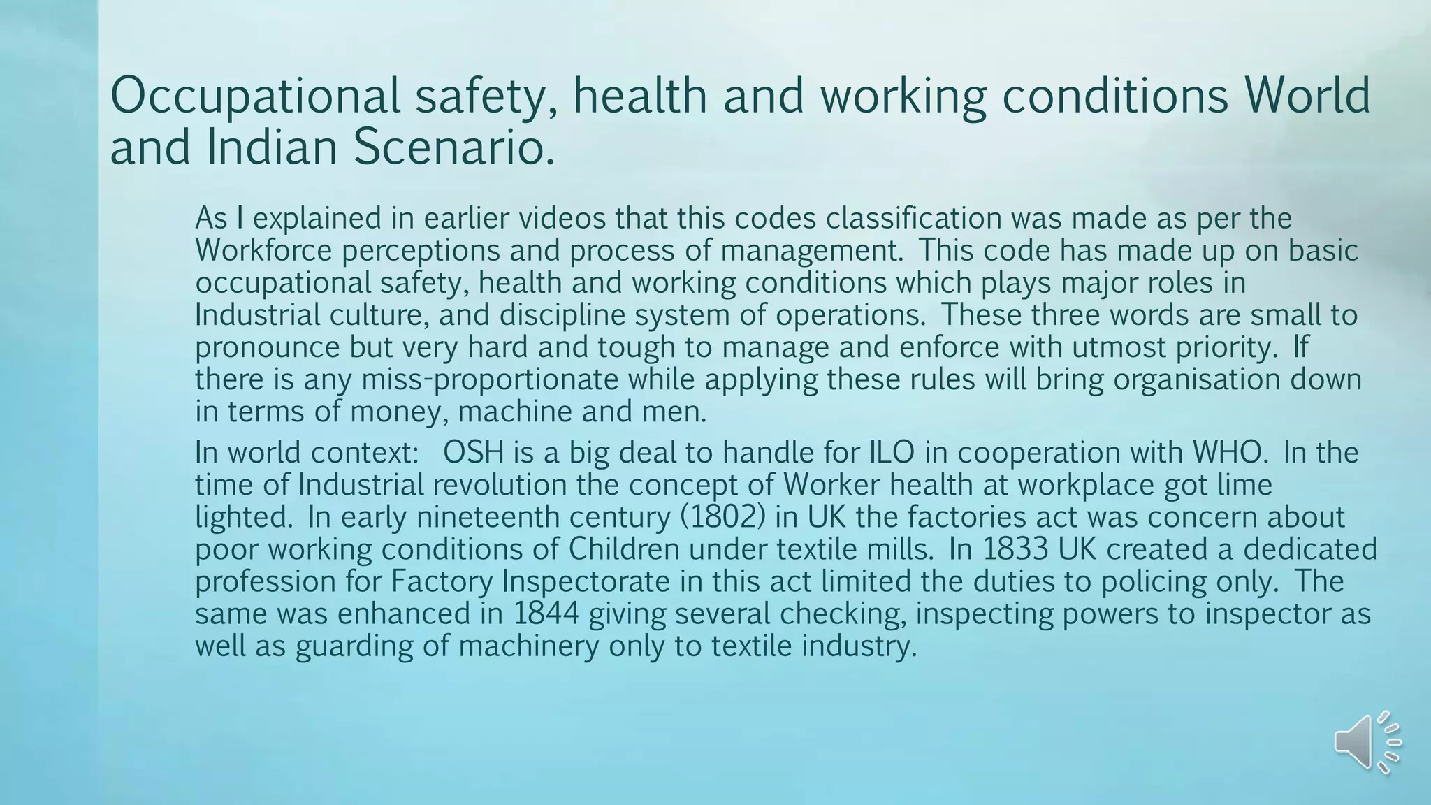 CODE ON OSH 2020 | PPTX