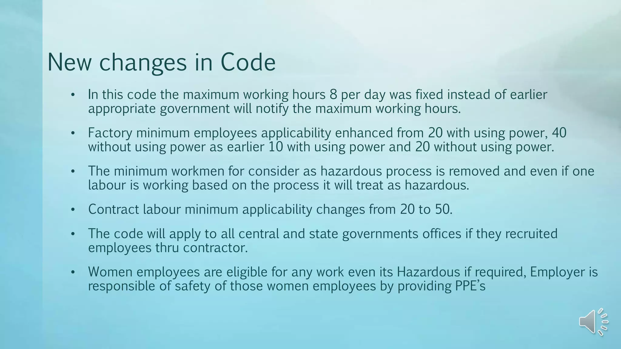 CODE ON OSH 2020 | PPTX