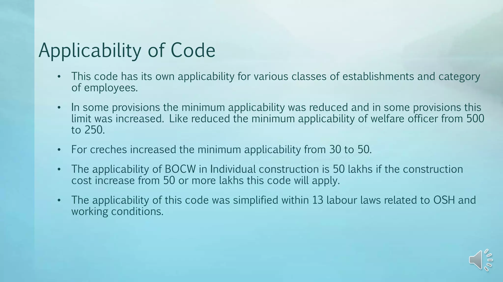 CODE ON OSH 2020 | PPTX