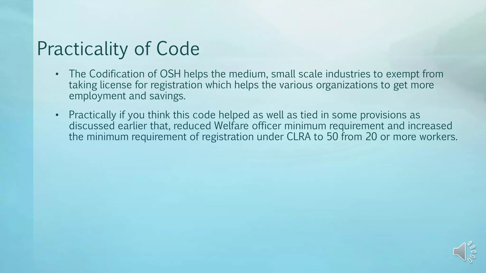 CODE ON OSH 2020 | PPTX