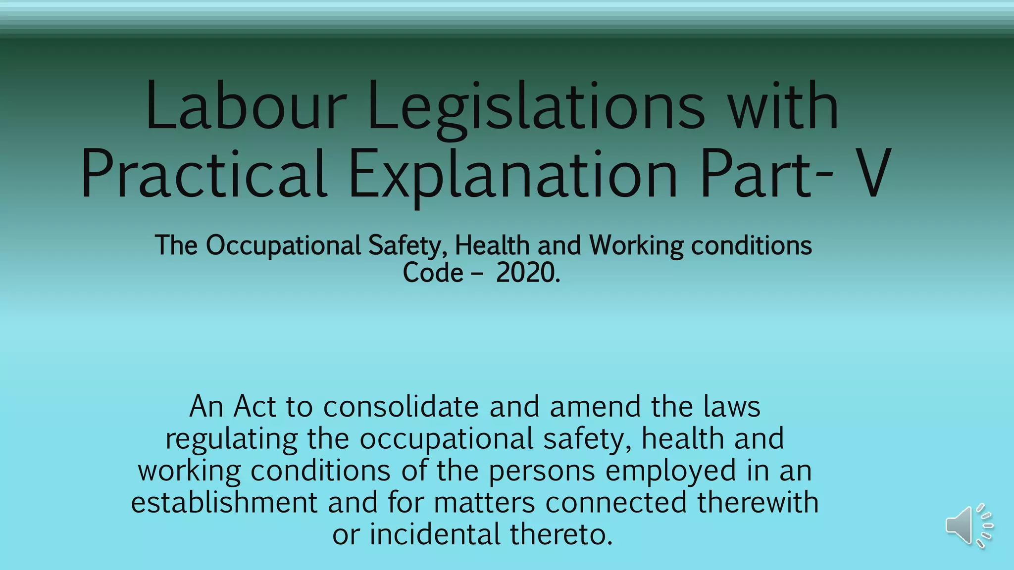 CODE ON OSH 2020 | PPTX