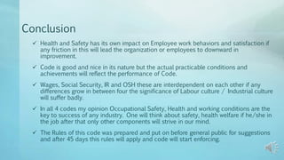 CODE ON OSH 2020 | PPTX