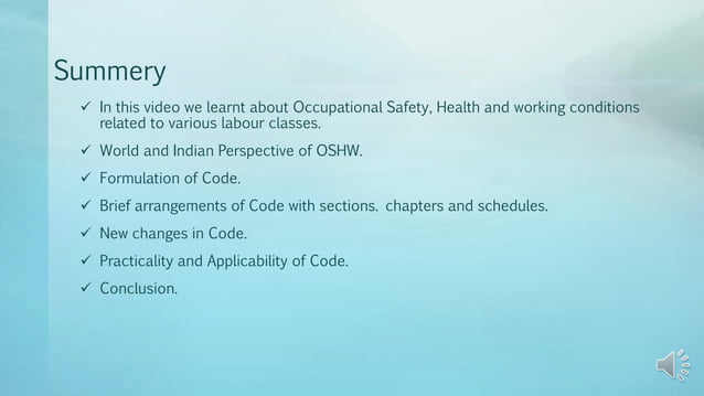 CODE ON OSH 2020 | PPTX | Business | Business and Finance
