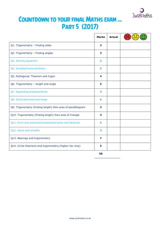 Part 5 final countdown - questions | PDF