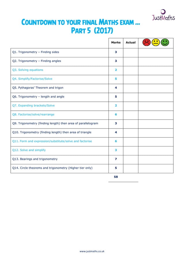 Part 5 final countdown - questions | PDF