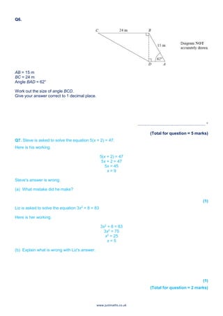 Part 5 final countdown - questions | PDF