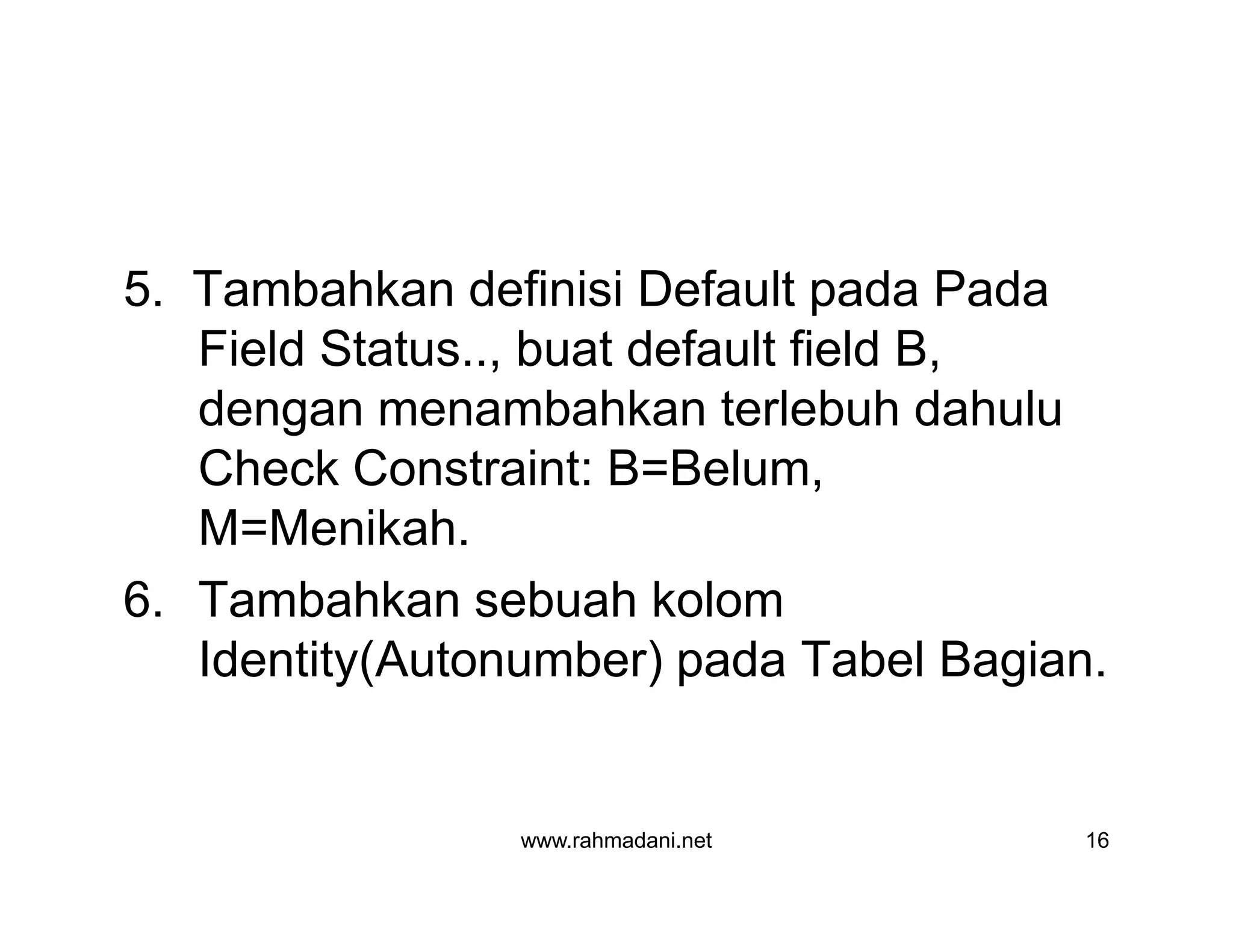 Part 5 integritas data lanj.. | PDF