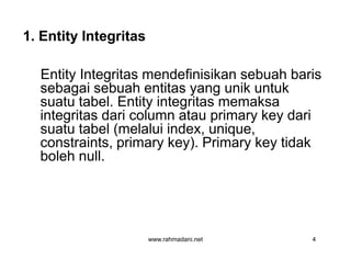 Part 5 integritas data lanj.. | PDF