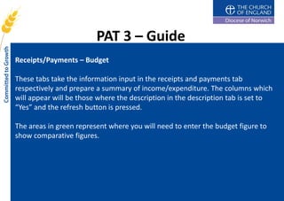 Part 5 - Receipts and Payments Summary and Budget | PPT