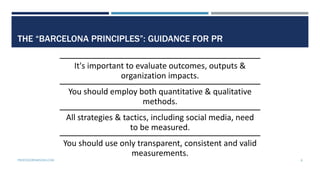 Public Relations Planning Course Part 5: The evaluation phase | PPTX ...