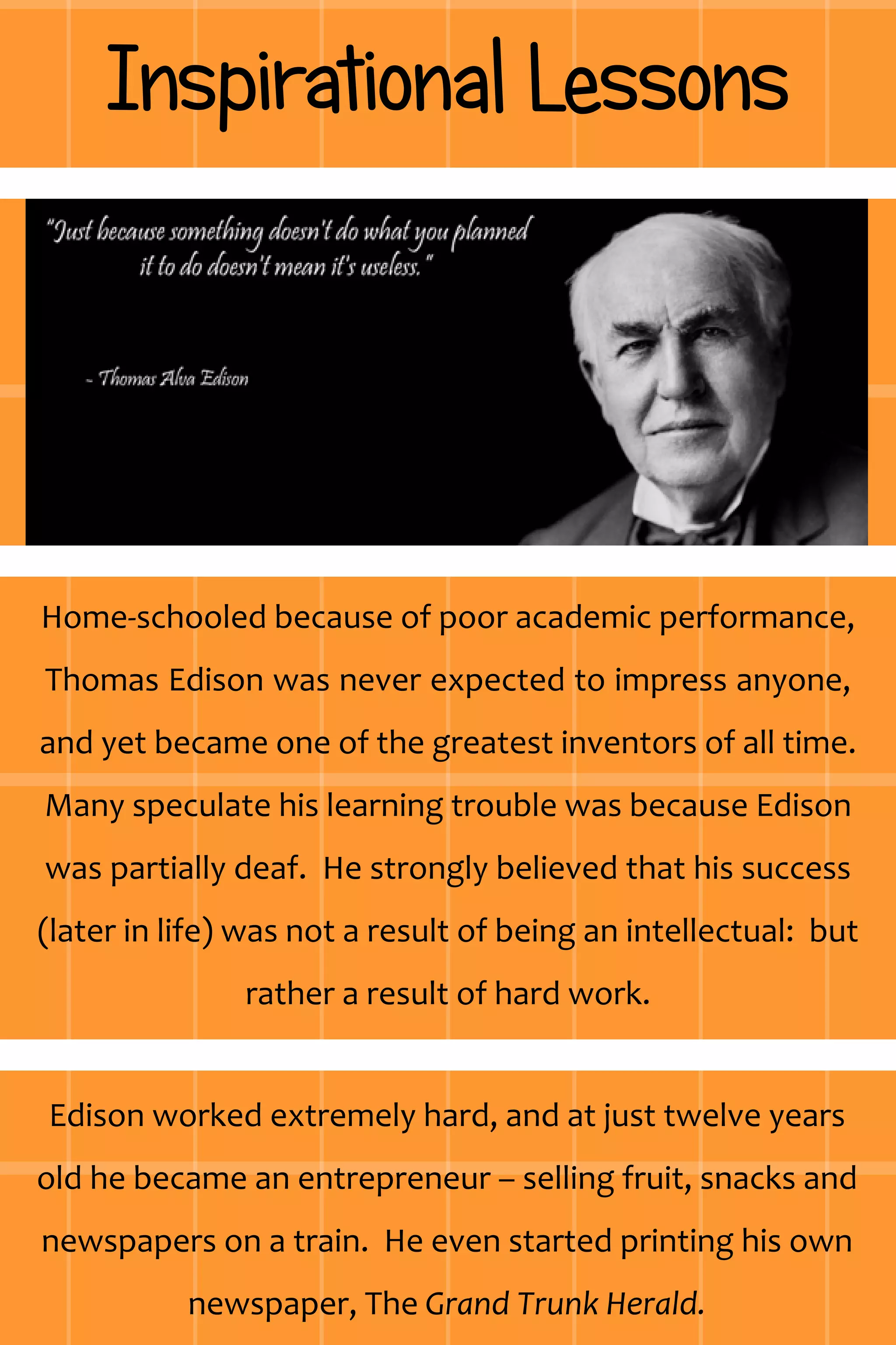 Thomas Edison Inspiration | PDF
