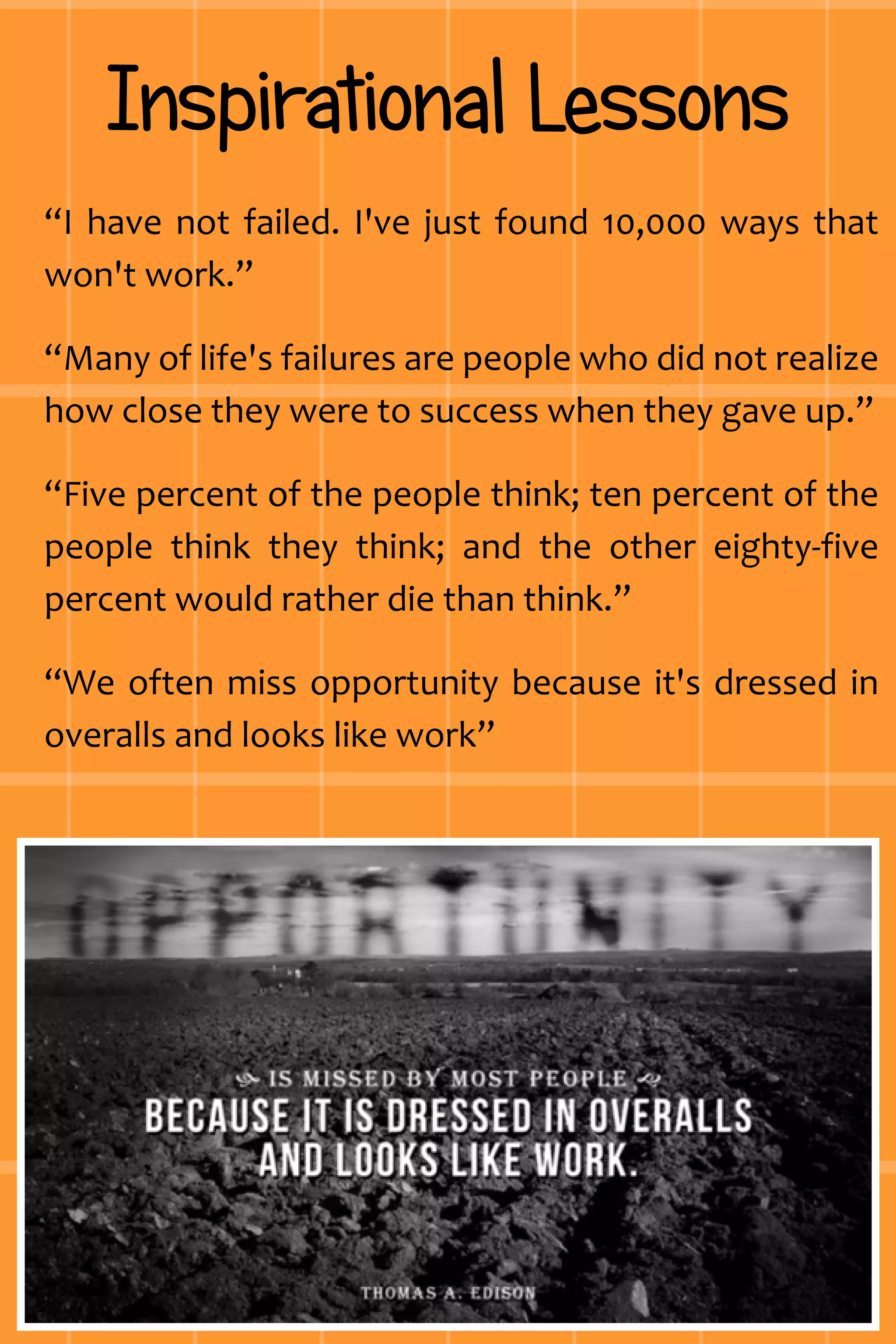 Thomas Edison Inspiration | PDF