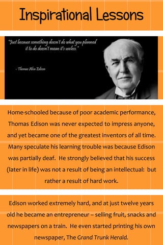 Thomas Edison Inspiration | PDF | Career Advice | Careers
