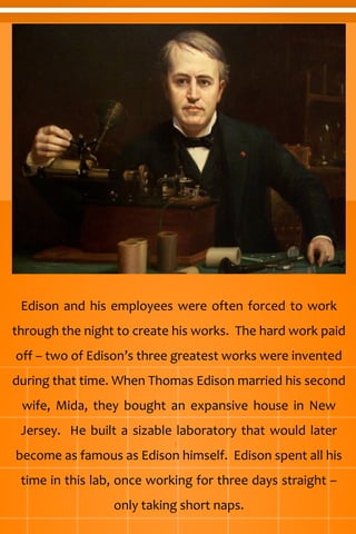 Thomas Edison Inspiration | PDF | Career Advice | Careers
