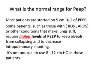 Part 5 diseases spicific ventilation | PPTX