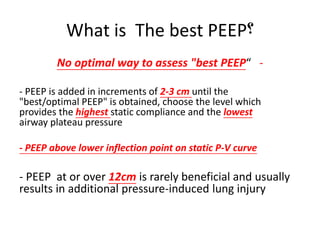 Part 5 diseases spicific ventilation | PPTX