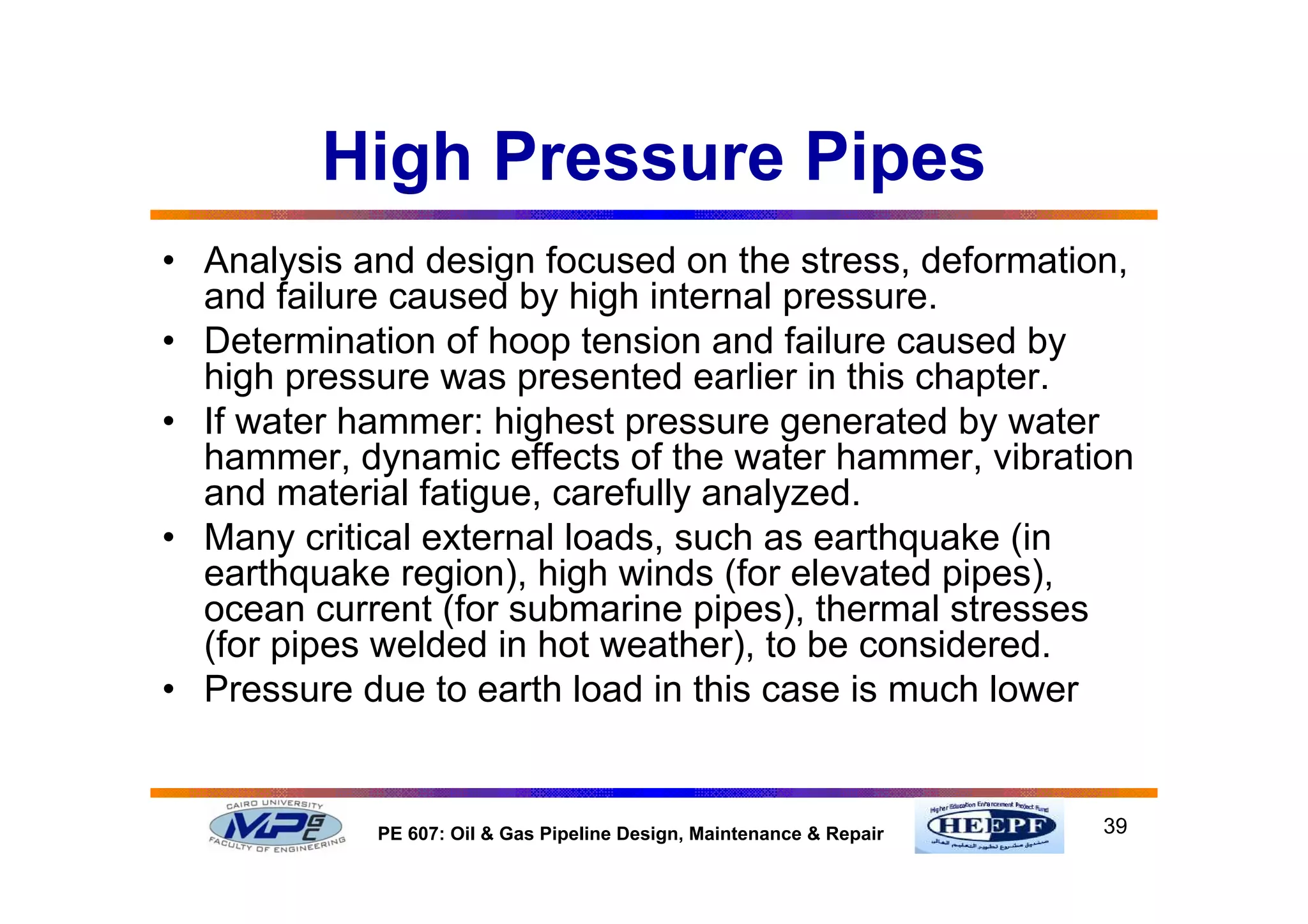 Part 5 structural design of pipelines | PDF