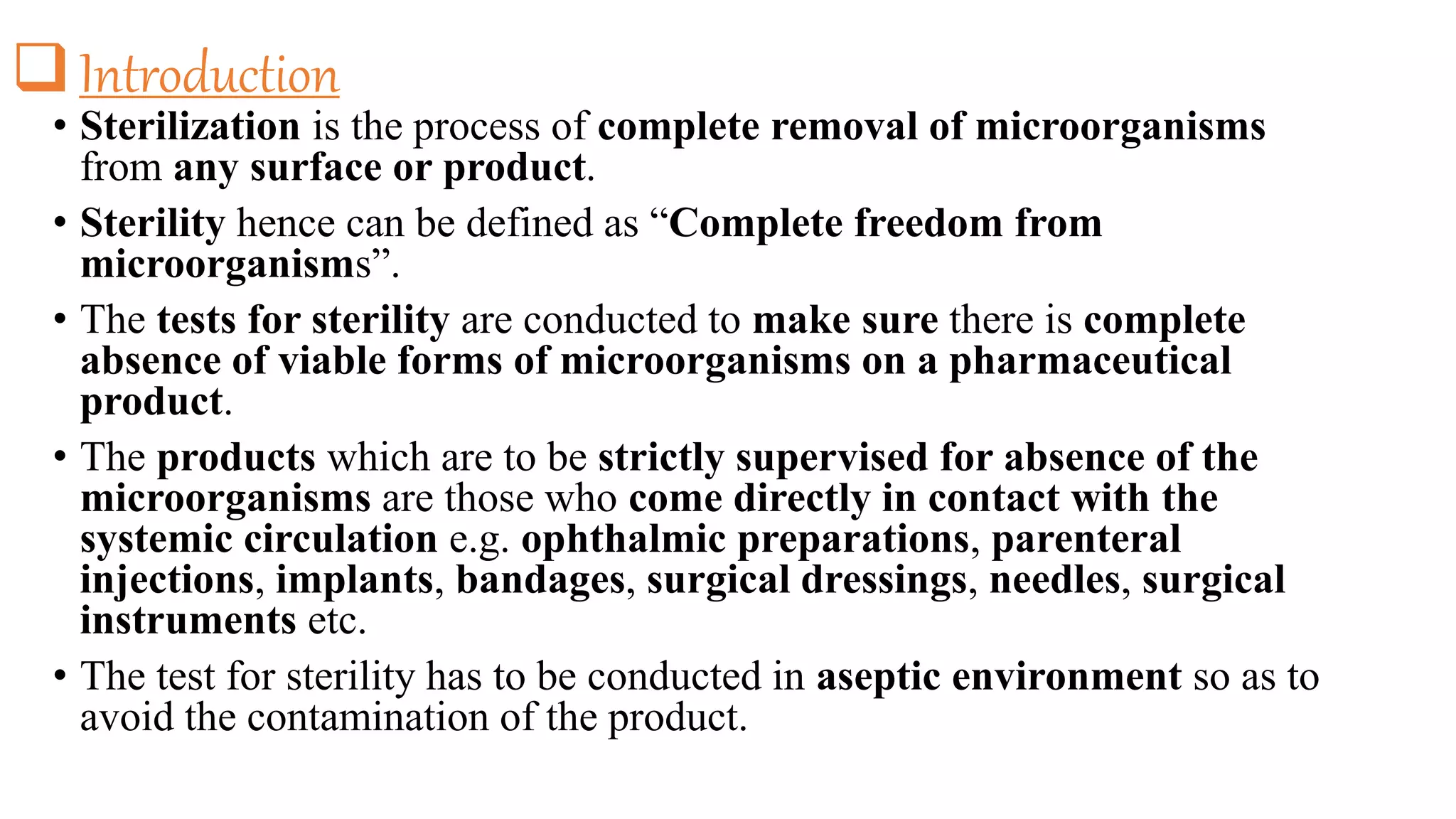 Sterility testing products (solids, liquids, ophthalmic and other ...