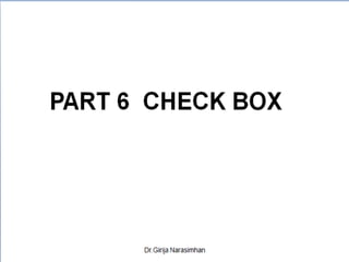 Part 6 check box | PPT