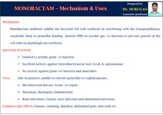 MC - III, Unit - 1, Part 6 - Monobactam.pdf