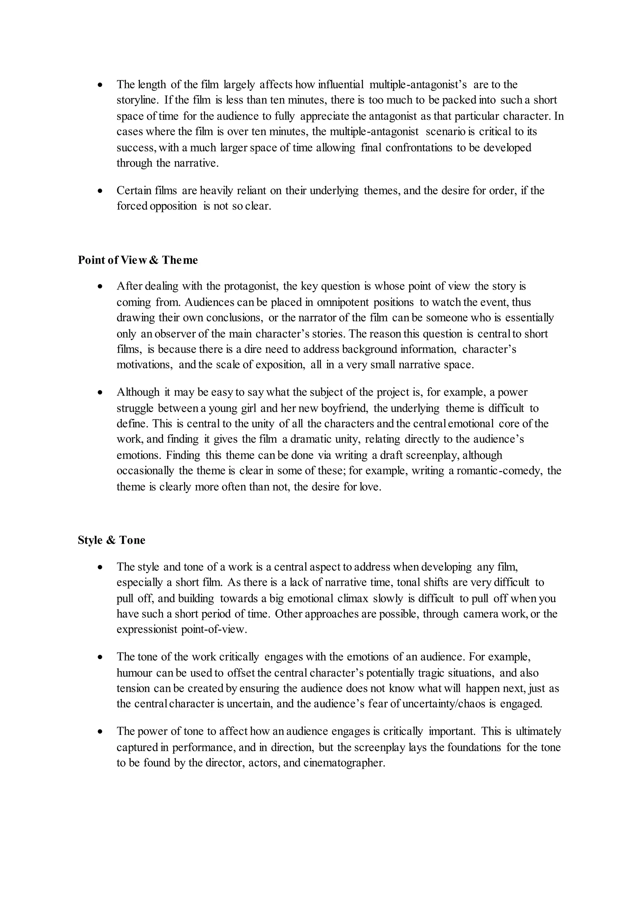 Part 6 Short screenplay writing | DOCX