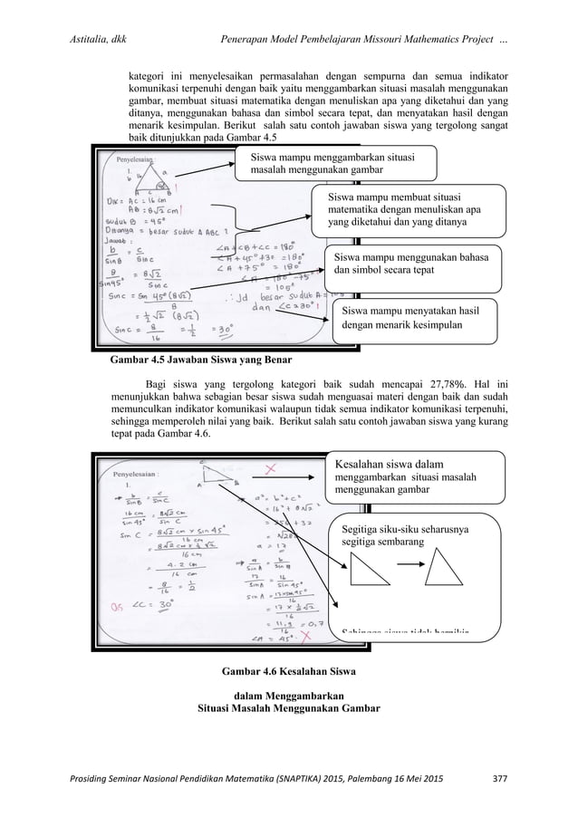 Prosiding Snaptika 2015 Pengembangan Soal Matematika Model PISA untuk Siswa Sekolah Menengah ...