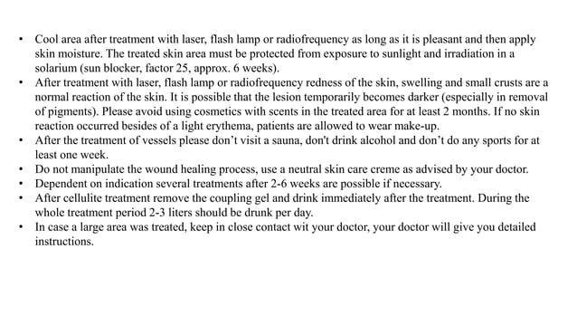 Part 6,7,8 Laser in Aesthetics.pptx cosmetic surgery | PPTX | Skin and Dermatology | Diseases ...