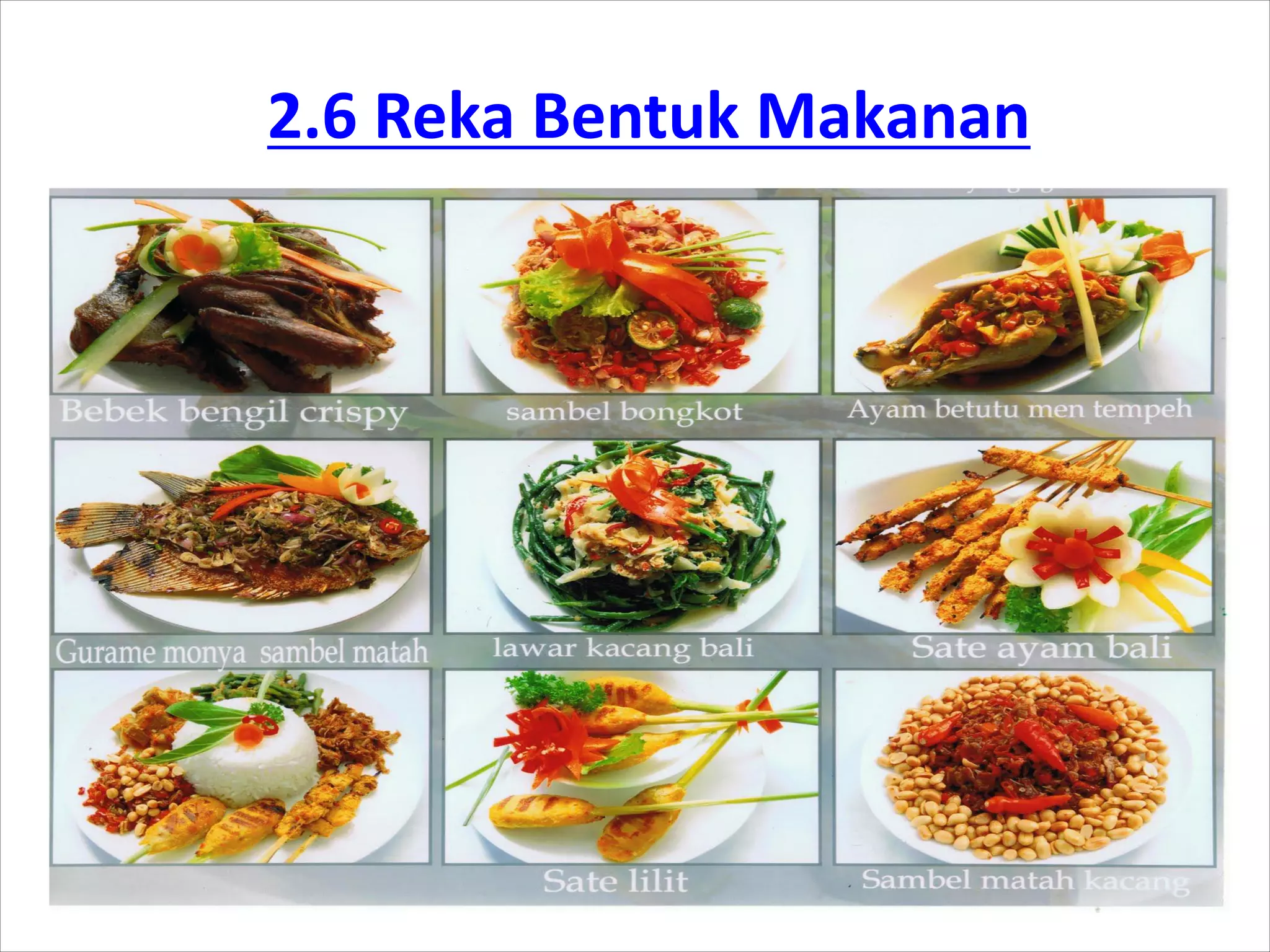 RBT TINGKATAN 2: 2.6 reka bentuk makanan part 6 | PDF