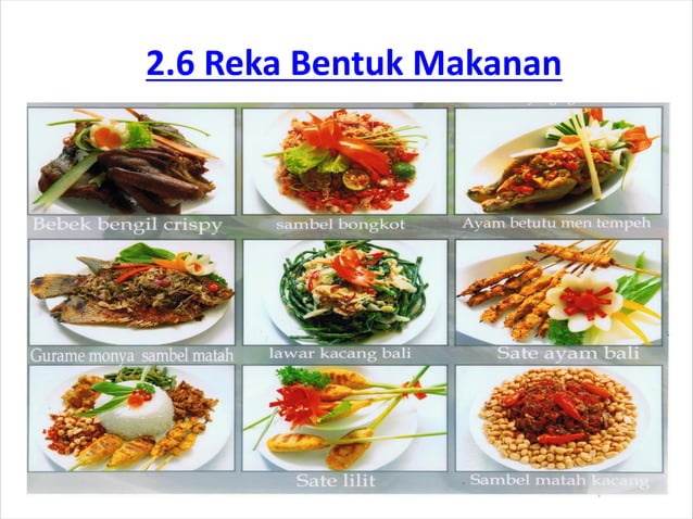 RBT TINGKATAN 2: 2.6 reka bentuk makanan part 6 | PPT