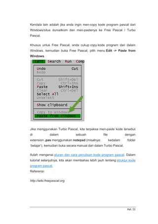 Part 6: Aturan dan Penulisan Kode Program | PDF