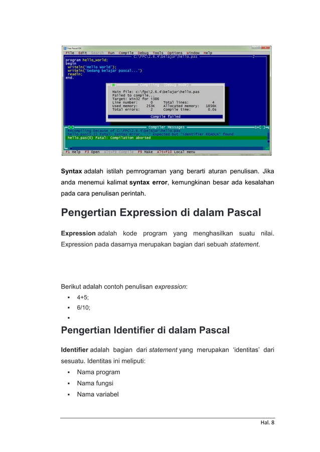 Part 6: Aturan dan Penulisan Kode Program | PDF