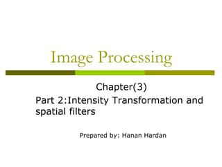 image processing intensity transformation | PPT