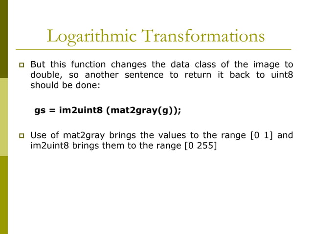 image processing intensity transformation | PPT | Photo Editing ...