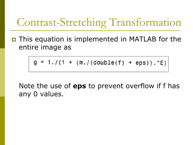 image processing intensity transformation | PPT | Photo Editing ...