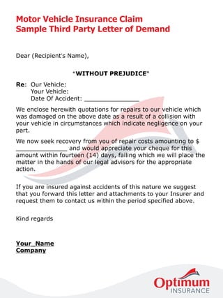 Part 7 claims procedure guide - motor vehicle insurance | PDF